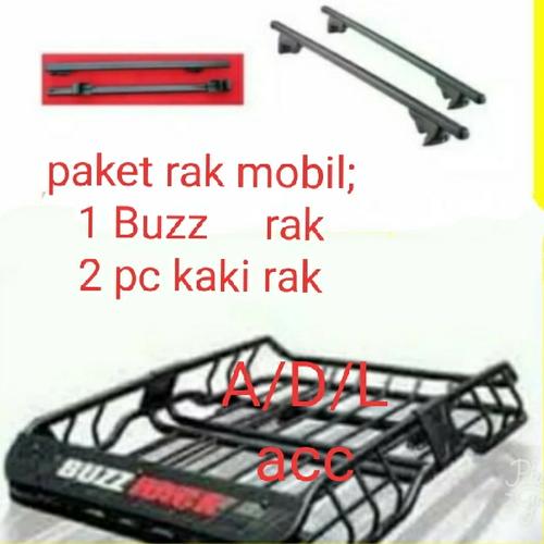 Jual Paket Buzz Rack dan Cross Bar model jepit di roof rill mobil ...