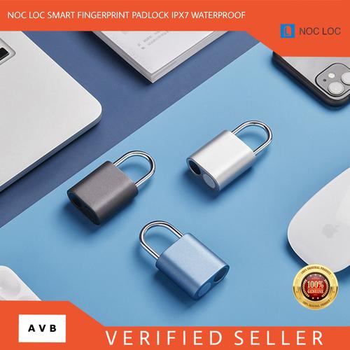 Jual Noc Loc Smart Fingerprint Padlock IPX7 Waterproof - Biru - Jakarta ...
