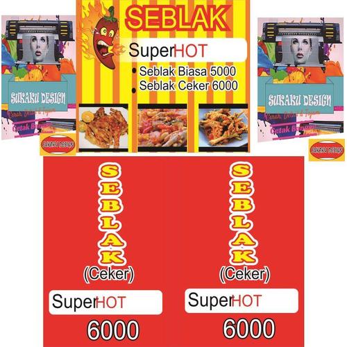 Jual PAKET SPANDUK / BANNER USAHA SEBLAK BANNER 1X1 & ROLL BANNER 2 ...