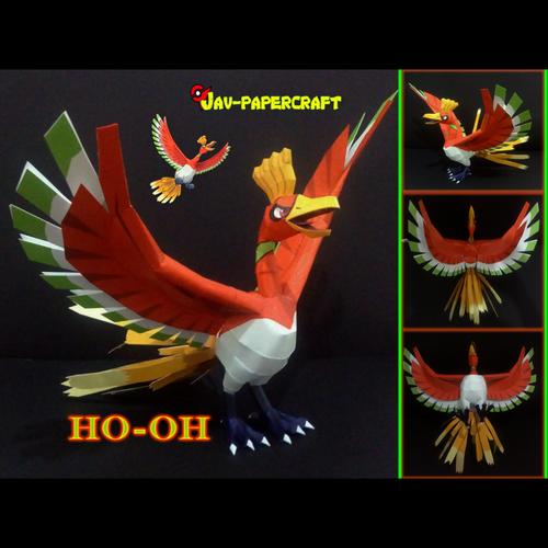 Jual Pokemon Ho-oh Flying Bird Papercraft - Kab. Bekasi - Papercraft ...