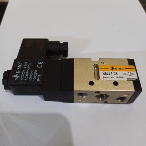 Jual solenoid valve 5/2 way EMC type S5221-08-220VAC/24VDC - Jakarta Barat - sumber teknik ...