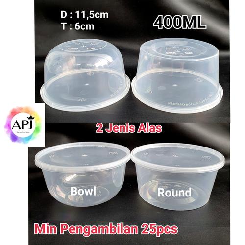 Jual Thinwall Cup 400ml Thin wall Bowl 400ml Foodgrade Food Container ...
