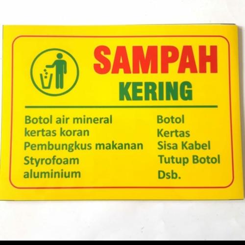 Jual STIKER VINYL SAMPAH KERING 10 X15 SAMPAH BASAH - Jakarta Utara ...