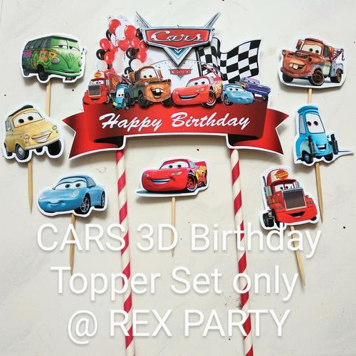 Jual Cars Cake Topper/Topper Kue Cars/Topper Birthday Cars/3D Cake ...