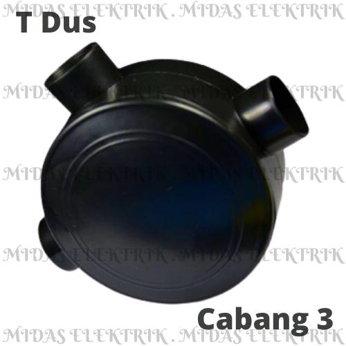 Jual Te Tee T Dus Dos Doos TDus TDos TDoos Cabang 3 Way C3 Hitam Besar ...