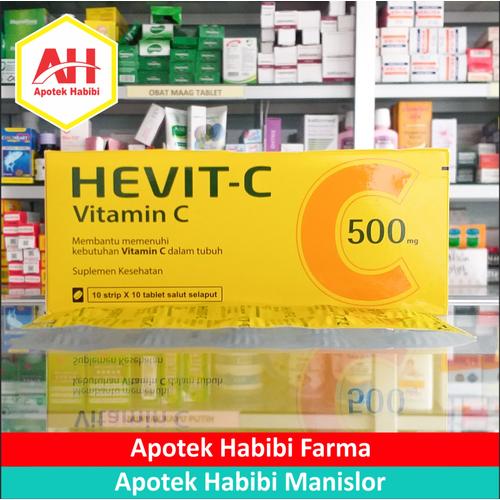 Jual HEVIT C 500 MG 1 STRIP ISI 10 TABLET HEVITC HEPIT HEFIT C - Kab ...
