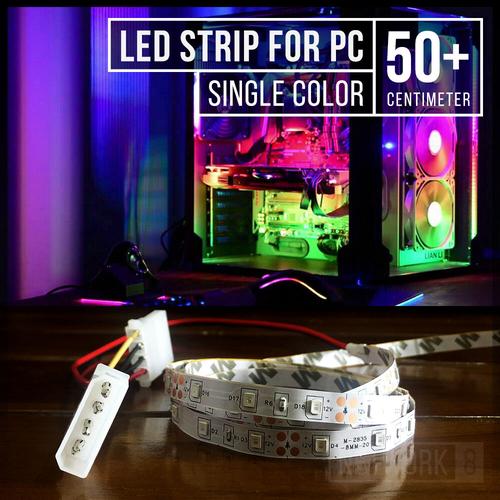Jual LAMPU LED STRIP HIAS UNTUK KOMPUTER PC MODIF DENGAN KONEKTOR MOLEX ...