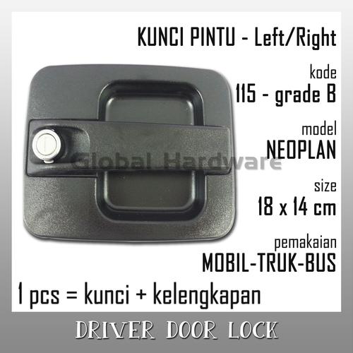 Jual Kunci Pintu NEOPLAN Driver Door Lock Handle Aksesoris Bus Truk ...