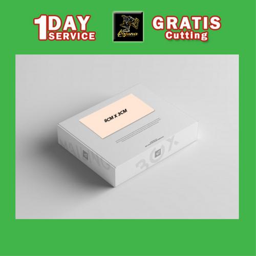 Promo SPV 8 1-6 Arjuna Cetak Stiker Vinyl Kotak Label Makanan Print ...