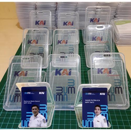Jual TEMPAT KARTU ID CARD BENING TRANSPARAN, 2 SISI LOGO KAI - KAI ...