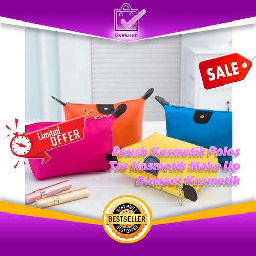 Promo 0410 Pouch Kosmetik Polos / Tas Kosmetik Make Up / Dompet ...