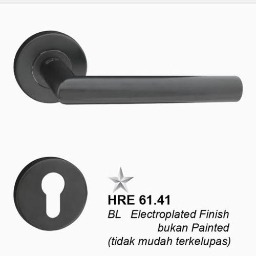 Jual HANDLE PINTU HITAM / HANDLE PINTU HRE 61.41 BL / HANDLE PINTU ...
