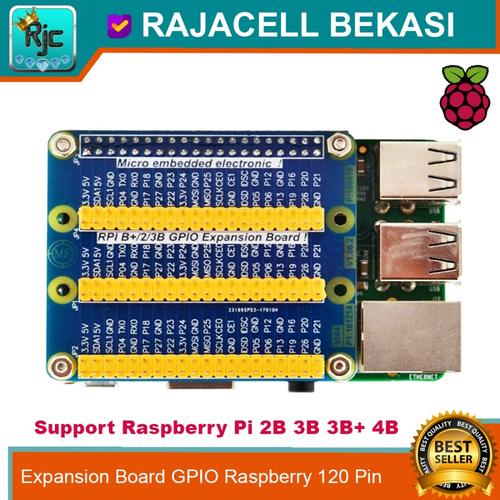 Jual Expansion Board GPIO Raspberry Pi 3B 3B+ 4B 40pin GPIO to 120pin GPIO - Kota Bekasi ...