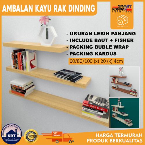 Jual AMBALAN RAK KAYU DINDING Modern Floating Shelves Rak Hiasan ...