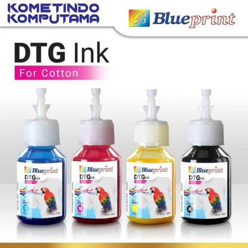Jual Tinta DTG INK BLUEPRINT 100ml B/C/M/Y HITAM BIRU MERAH KUNING ...