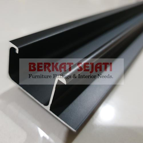 Jual Profil Frame Handle Tarikan Aluminium Alumunium GP 30 BLACK ...