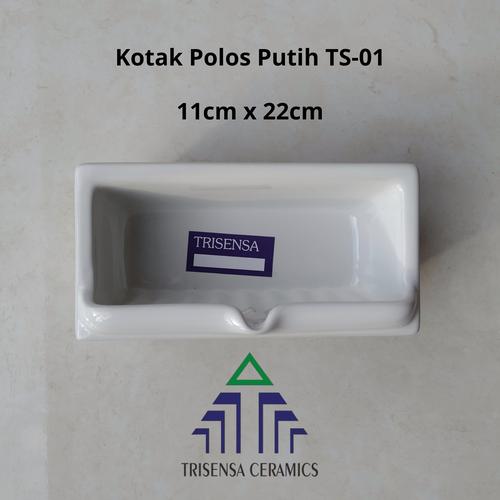Jual Tempat Sabun Keramik Trisensa Kotak Polos - Putih - Kab. Jepara ...