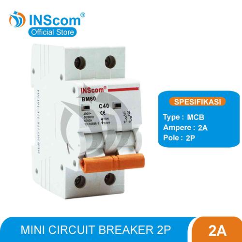 Jual MCB INSCOM 2P 2A / MINI CIRCUIT BREAKER 2P 2A INSCOM - Kota Surabaya - Inscom Official ...