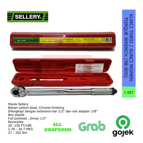 Jual SELLERY Kunci Torsi / Torque Wrench / Kunci Momen 98-805 - Jakarta ...