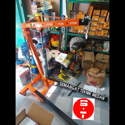Jual 2TON ENGINE CRANE ALAT ANGKAT PENGANGKAT MESIN MOBIL BARANG 2 TON ...