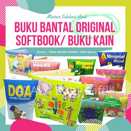 Jual Buku Bantal Edukasi ORI/ Softbook/ Buku Kain (dari Alif sampai Ya ...