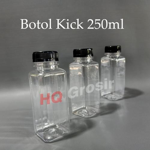 Jual Botol Plastik PET / Botol Kick Kotak 250ml Food Grade - Kota ...