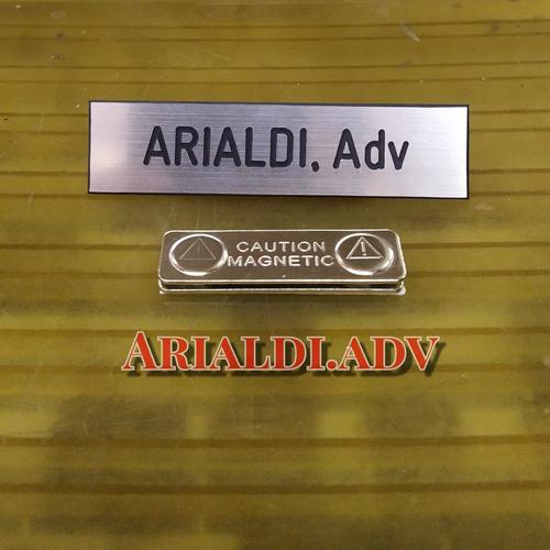 Jual papan nama dada grafir silver -magnet - Jakarta Pusat - Arialdi ...