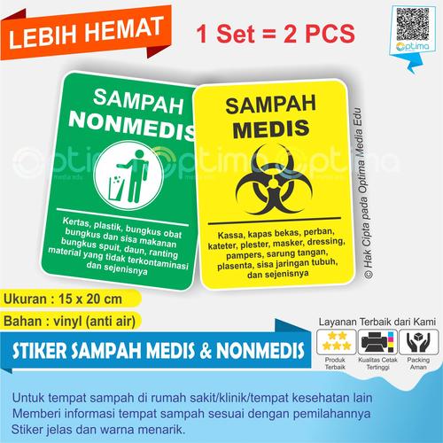 Jual stiker sampah medis dan nonmedis - Kab. Klaten - Optima Media Edu ...