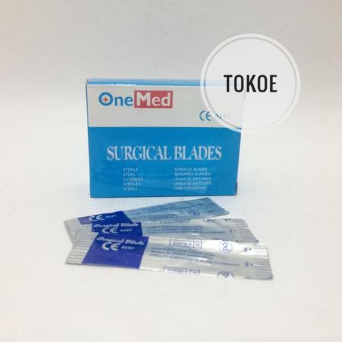 Jual pisau bedah / surgical blade merk onemed ukuran 11 per box isi 100 ...