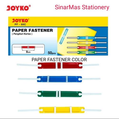 Jual Paper Fastener Color Joyko / Fastener warna / Pengikat Warna ...