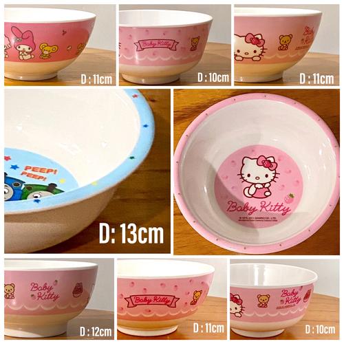Jual Mangkok Melamine Bowl Hello Kitty Mix Sanrio Original - Kitty 12cm ...