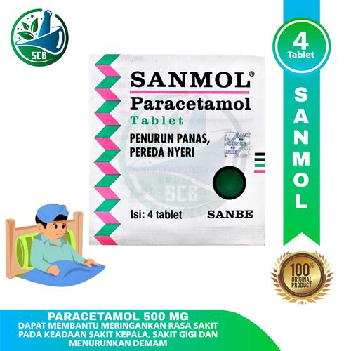 Jual Sanmol Tablet All Varian / Sanmol Strip - Isi 4 Tablet ...