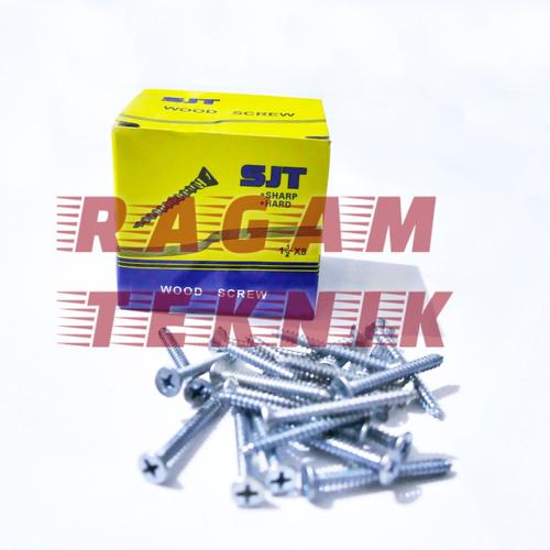 Jual Skrup SJT 1 1/2" x 8 mm Sekrup 4 cm Philip Kayu Screw Shard Tajam ...