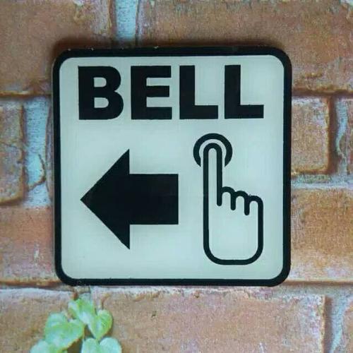 Jual SIGN RAMBU TANDA BELL STICKER PETUNJUK SAFETY LABEL K3 KIRI ...