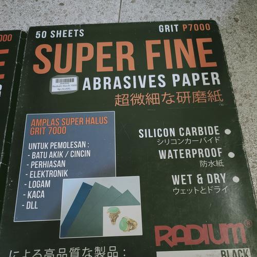 Jual amplas Radium black P7000 Japan Super Fine Abrasives paper - Kota ...