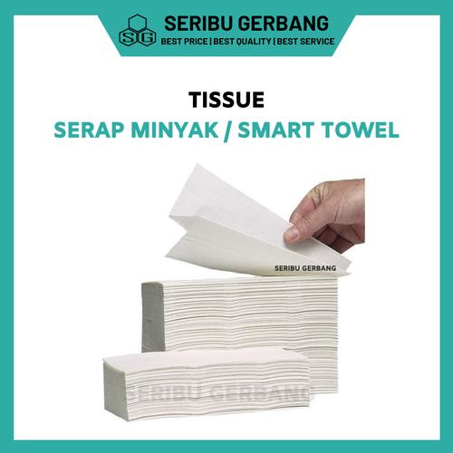 Jual 150PCS TISSUE SERAP MINYAK TISSU KITCHEN TISU TANGAN DAPUR KASAR ...