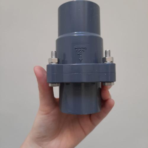 Jual Per Spring Check Valve PVC 1" inch dim KDJ satu arah one way ...