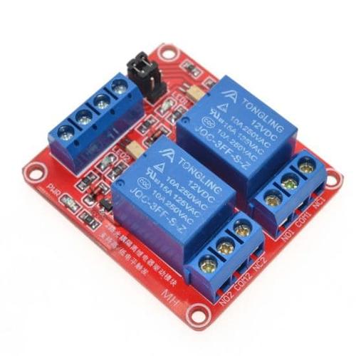 Jual Relay module Arduino 2ch Dual Input bisa High dan Low Active ...