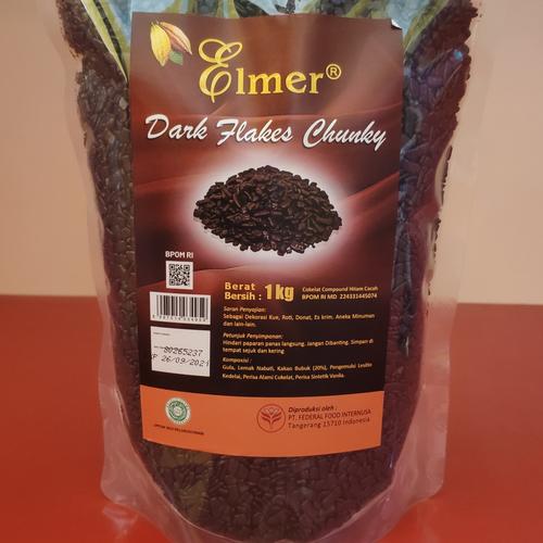 Jual elmer dark flakes chuncky | chocolate chips | choco chips - Kota ...