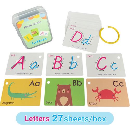 Jual FLASHCARD RING KARTU BELAJAR ALPHABET ANGKA WARNA BENTUK - LETTERS ...