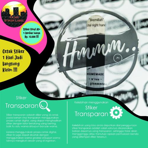 Jual Stiker label transparan A3 - Jakarta Barat - Megalus ID | Tokopedia