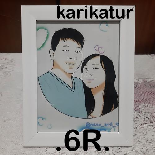 Jual (CETAK+FRAME 6R) Ilustrasi Gambar Karikatur / Desain Kartun - Kota ...