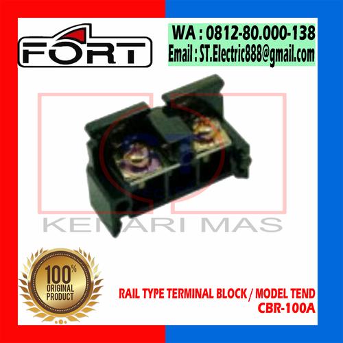 Jual Terminal Block FORT / CBR-100A / 100A Model TEND Rail 1 Fungsi ...