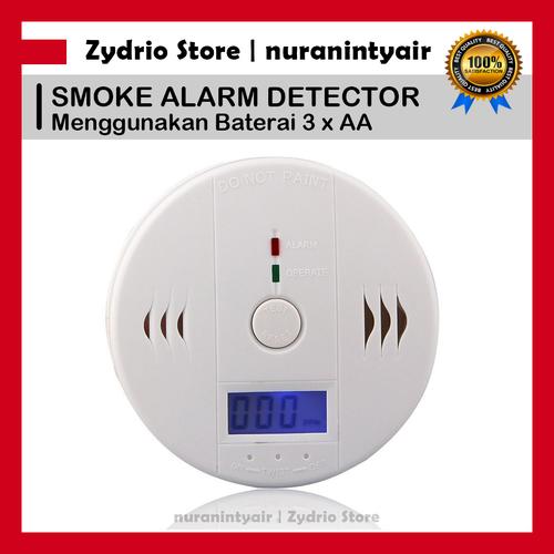 Jual Detektor Asap Carbon Monoksida CO2 / Smoke Detector Alarm Baterai ...