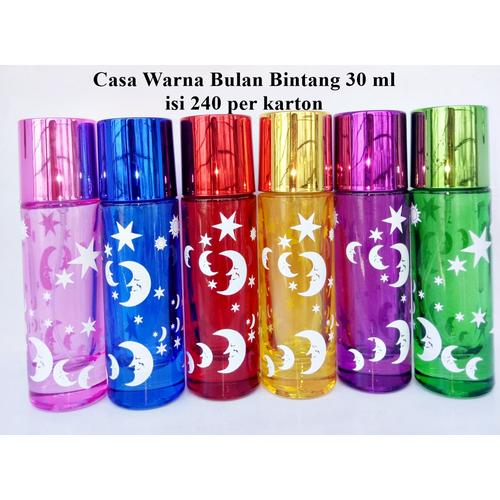 Jual Botol Parfum kosong warna motif bulan bintang 30 ml - Jakarta ...