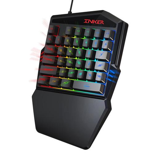 Jual RGB Gaming Keyboard with FN One-handed HXSJ V100 35 Tombol Satu ...