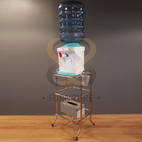 Jual RAK / RAK DISPENSER / RAK DISPENSER SUSUN 3 / MEJA GALON - Hitam ...