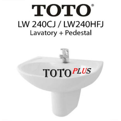Jual wastafel toto/lw240cj/lw 240cj/LW240CJ/LW 240cj/wastafel gantung ...