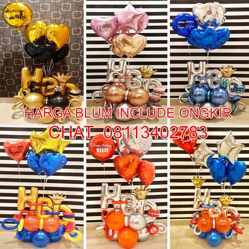 Jual HBD Foil Set / Balon Custom Rangkaian Ulang Tahun Happy Birthday ...