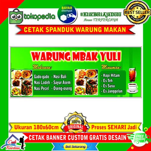 Jual CETAK BANNER CUSTOM SPANDUK PROMOSI USAHA JUALAN WARUNG MAKAN ...